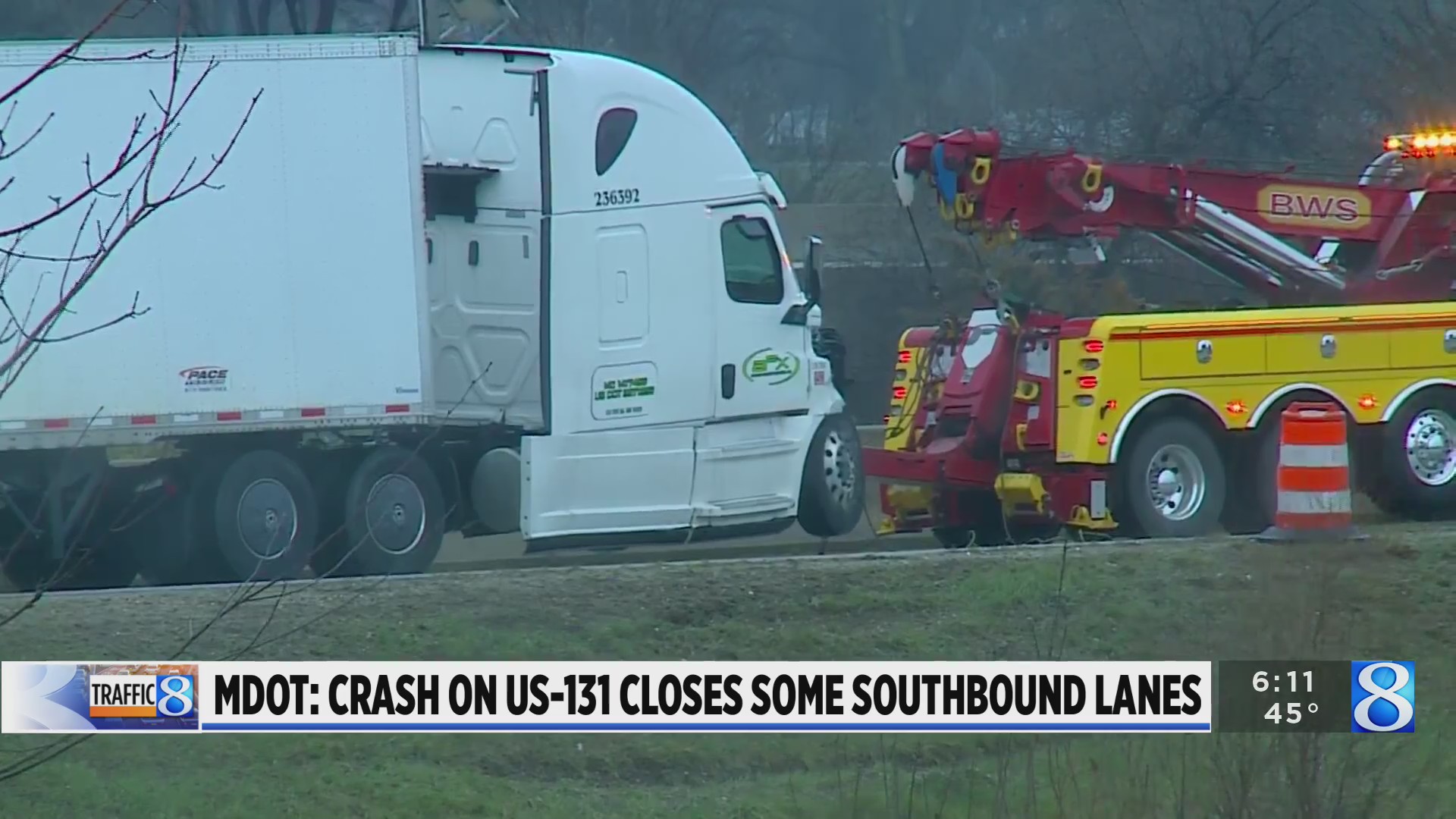 MDOT: Crash on US-131 closes some southbound lanes – WOODTV.com