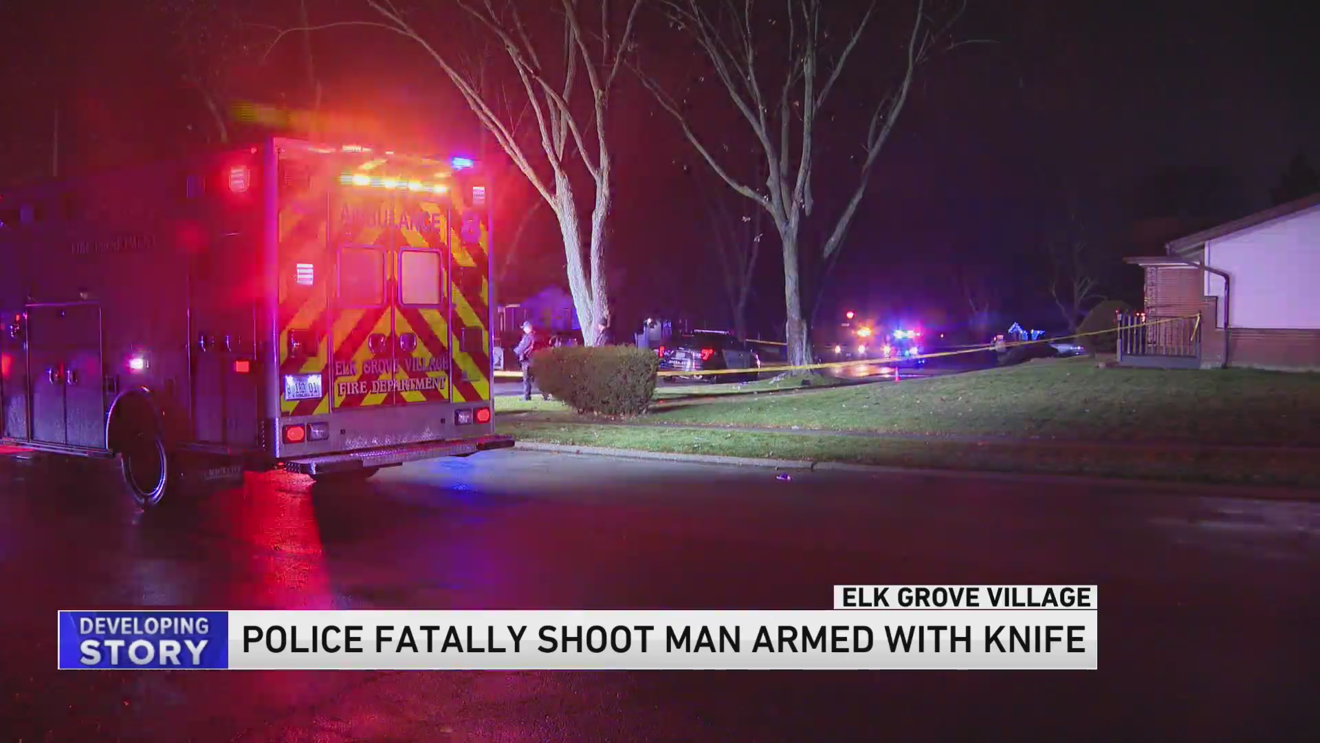 Man armed with a knife shot dead by officers in Elk Grove Village – WGN-TV