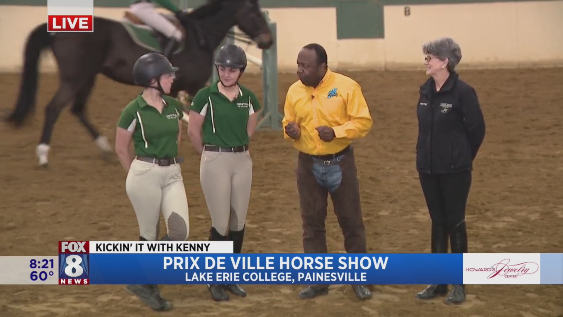 Kenny’s in horse heaven previewing special Horse Show at Lake Erie ...