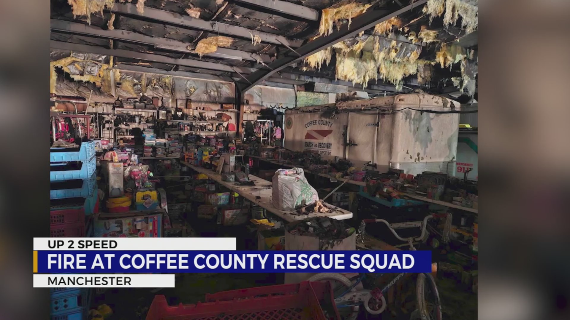 Donations, vehicles destroyed in fire at Coffee County Rescue Squad ...