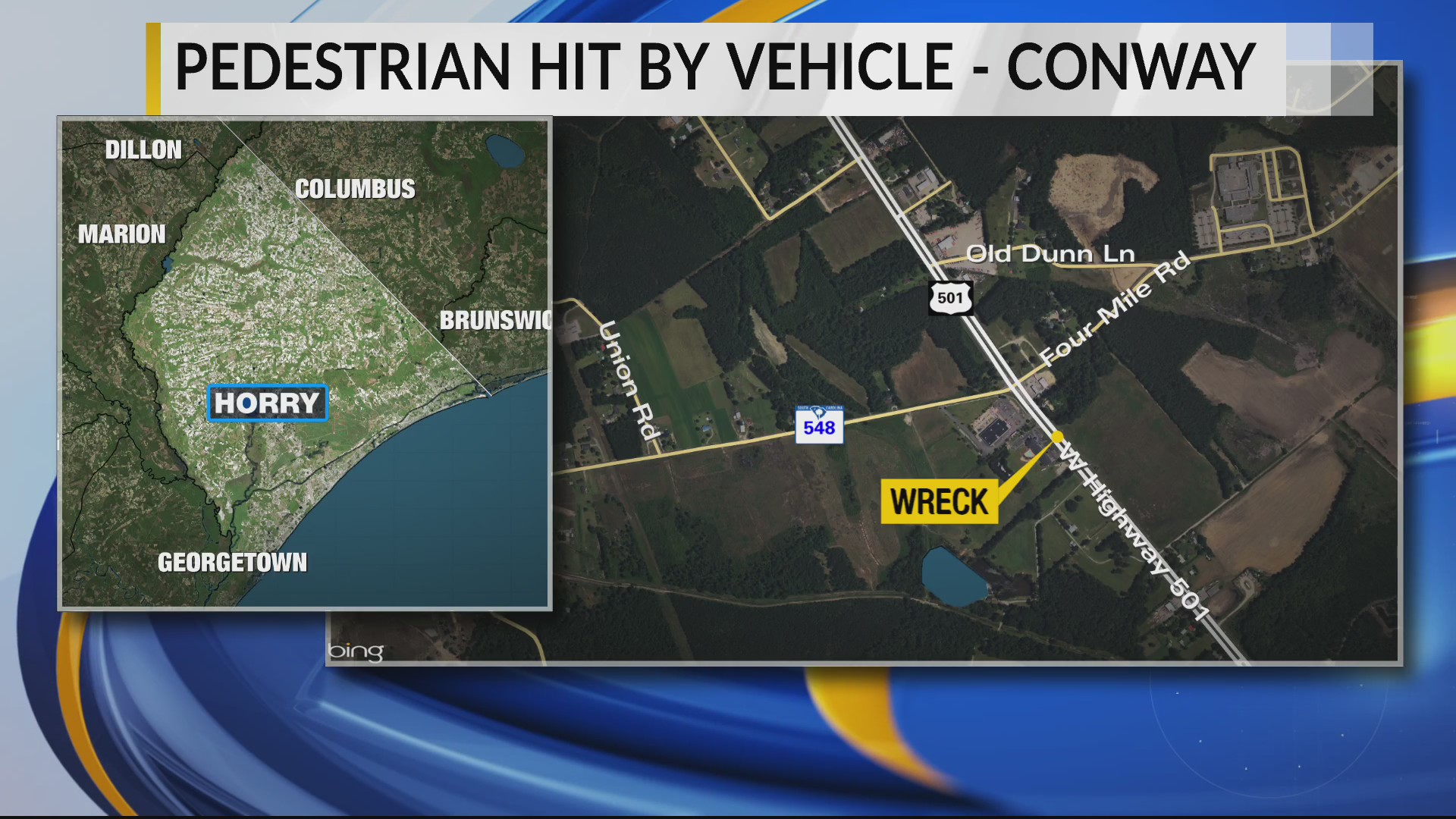 Coroner IDs pedestrian killed in Conway crash – WBTW