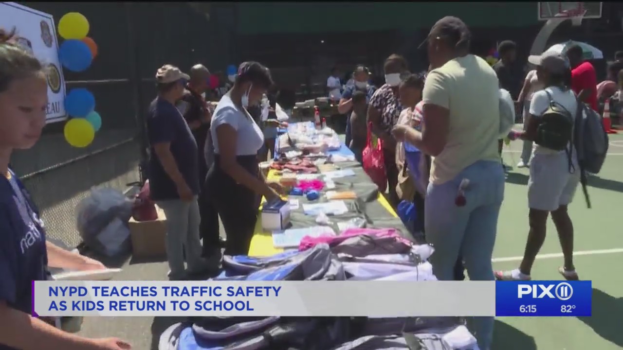 NYPD teaches traffic safety as kids return to school – PIX11