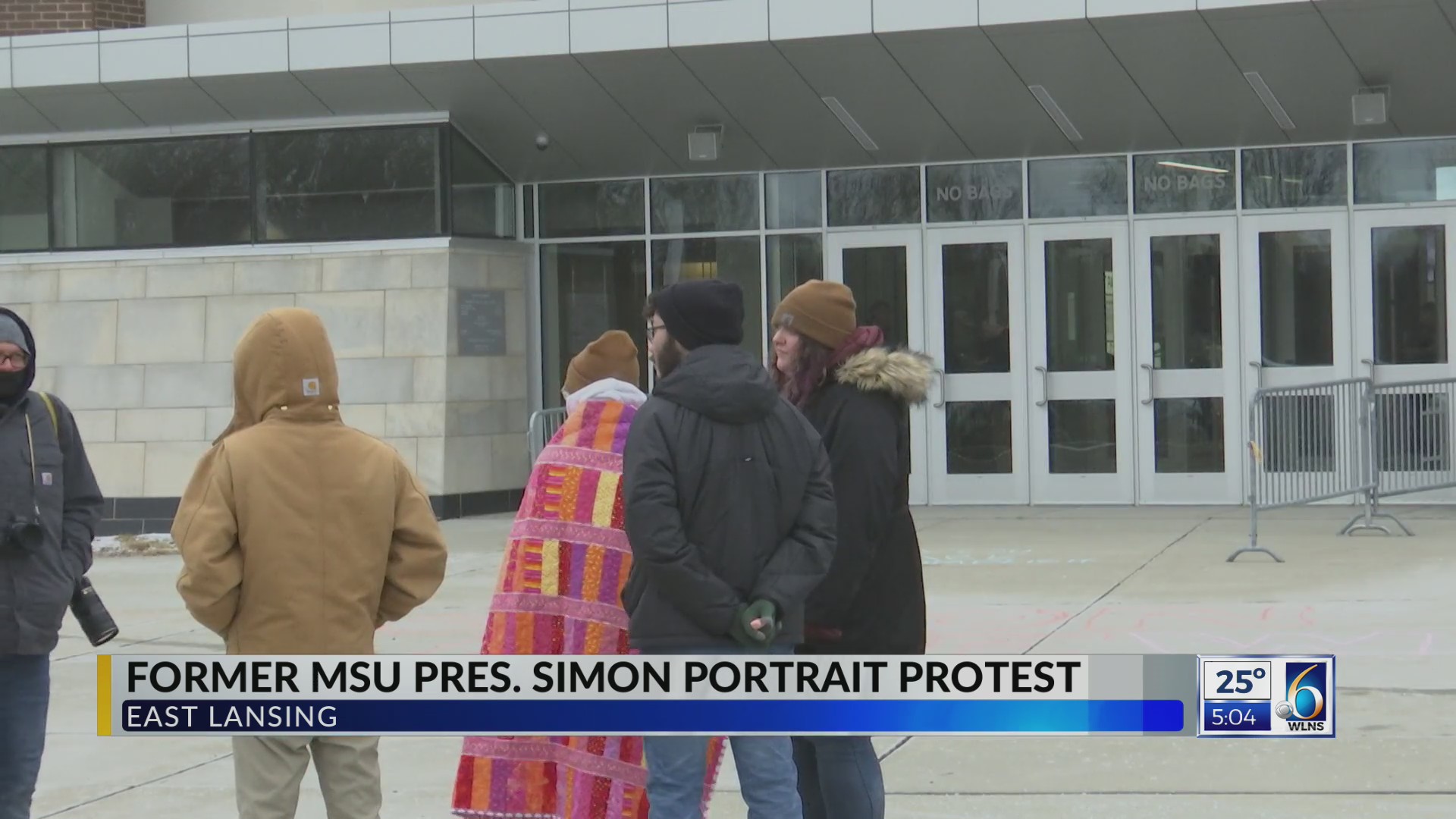 Former MSU Pres. Simon Portrait Protest – WLNS 6 News