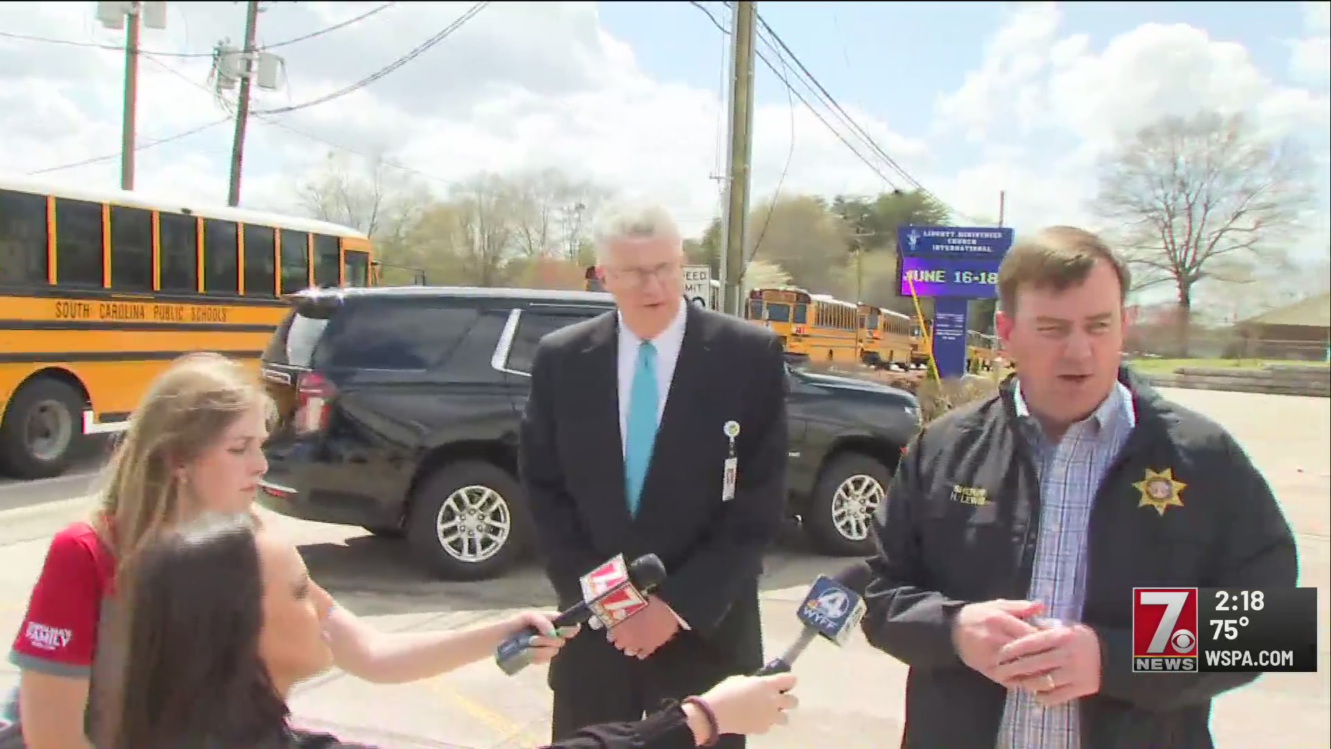 School Officials speak on Tanglewood Middle School shooting – WSPA 7NEWS