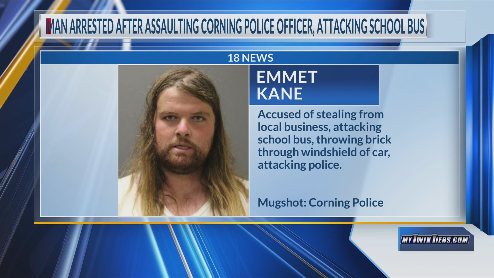 Man Arrested After Assaulting Corning Police Officer Attacking School