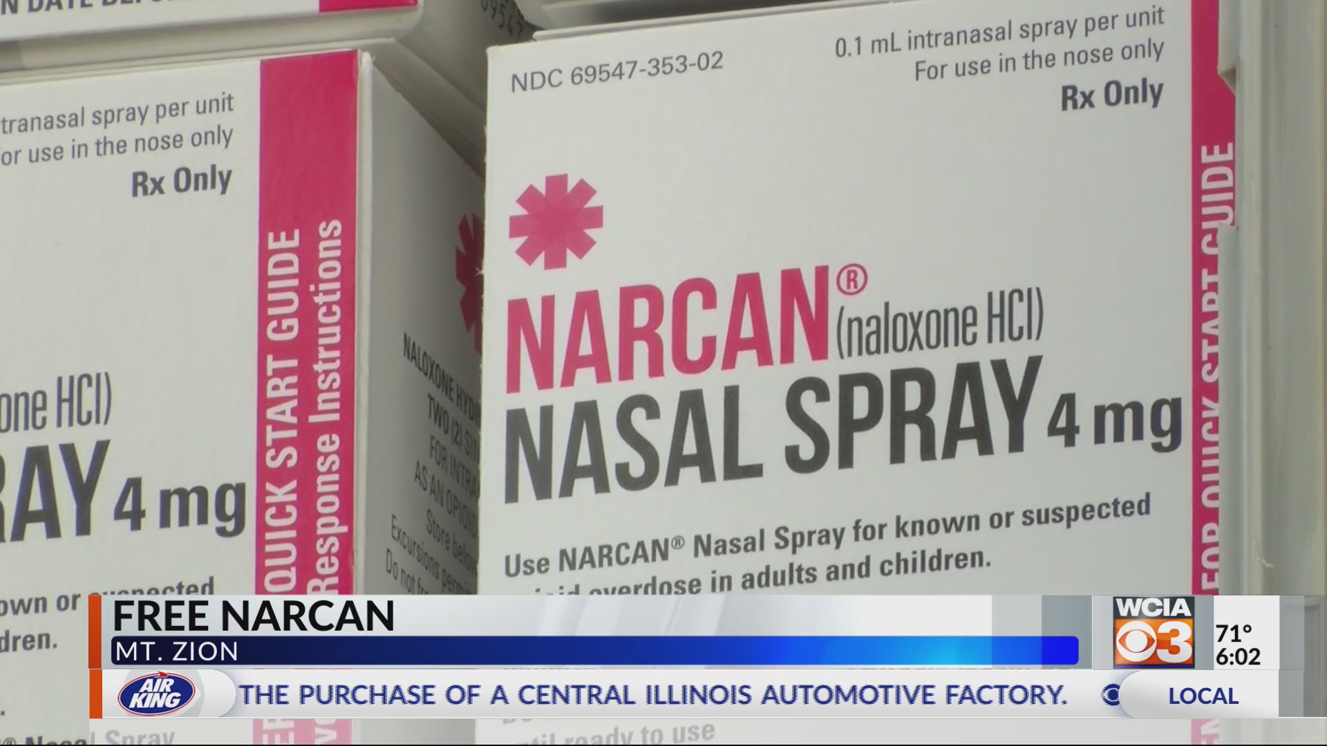 Macon Co. Health Dept. provides free Narcan nasal spray to Mt. Zion ...