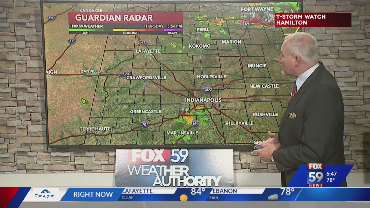 Tracking storm chances, weather patterns in Central Indiana on Thursday ...
