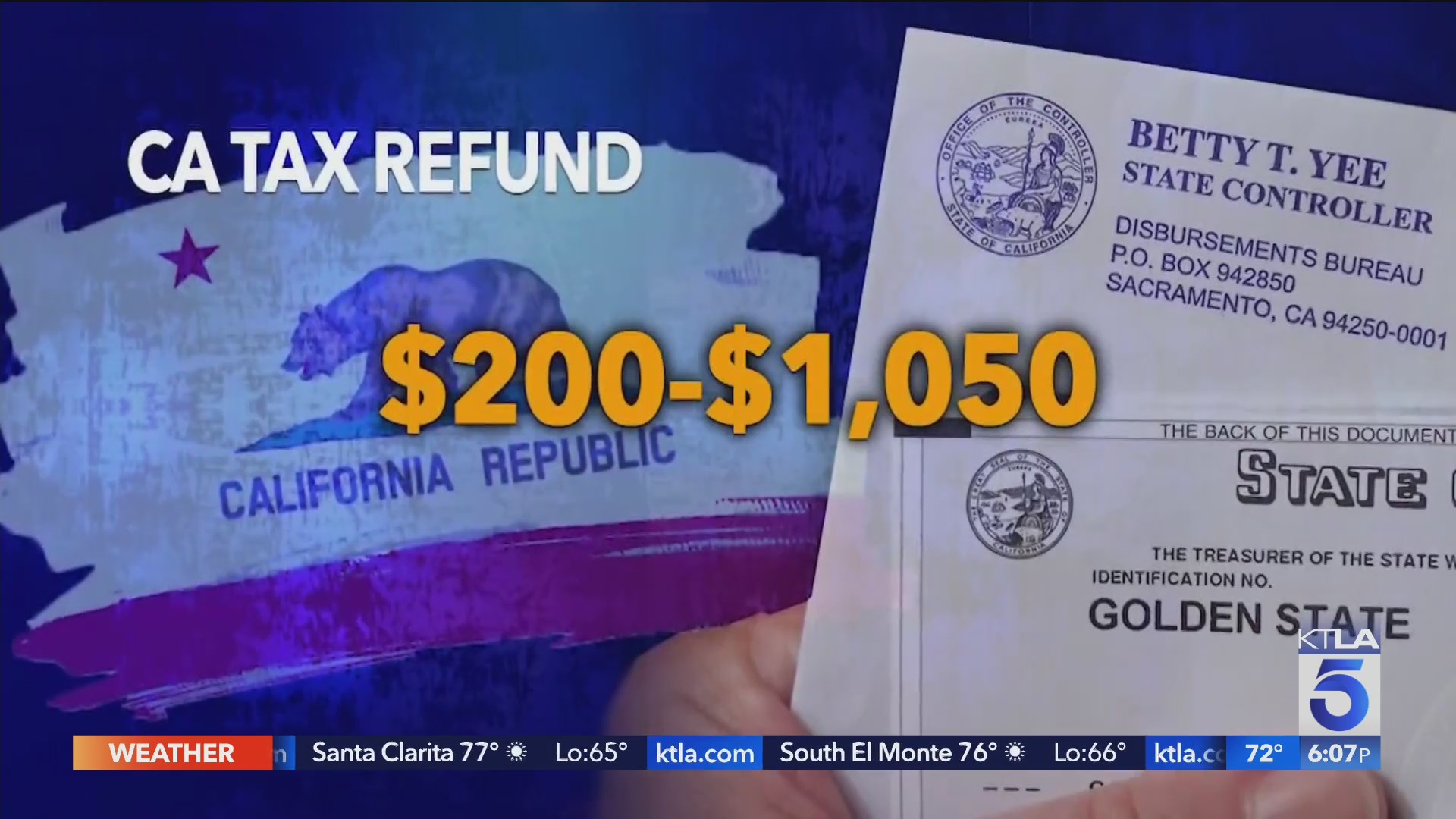 California inflation relief checks go out Friday – KTLA