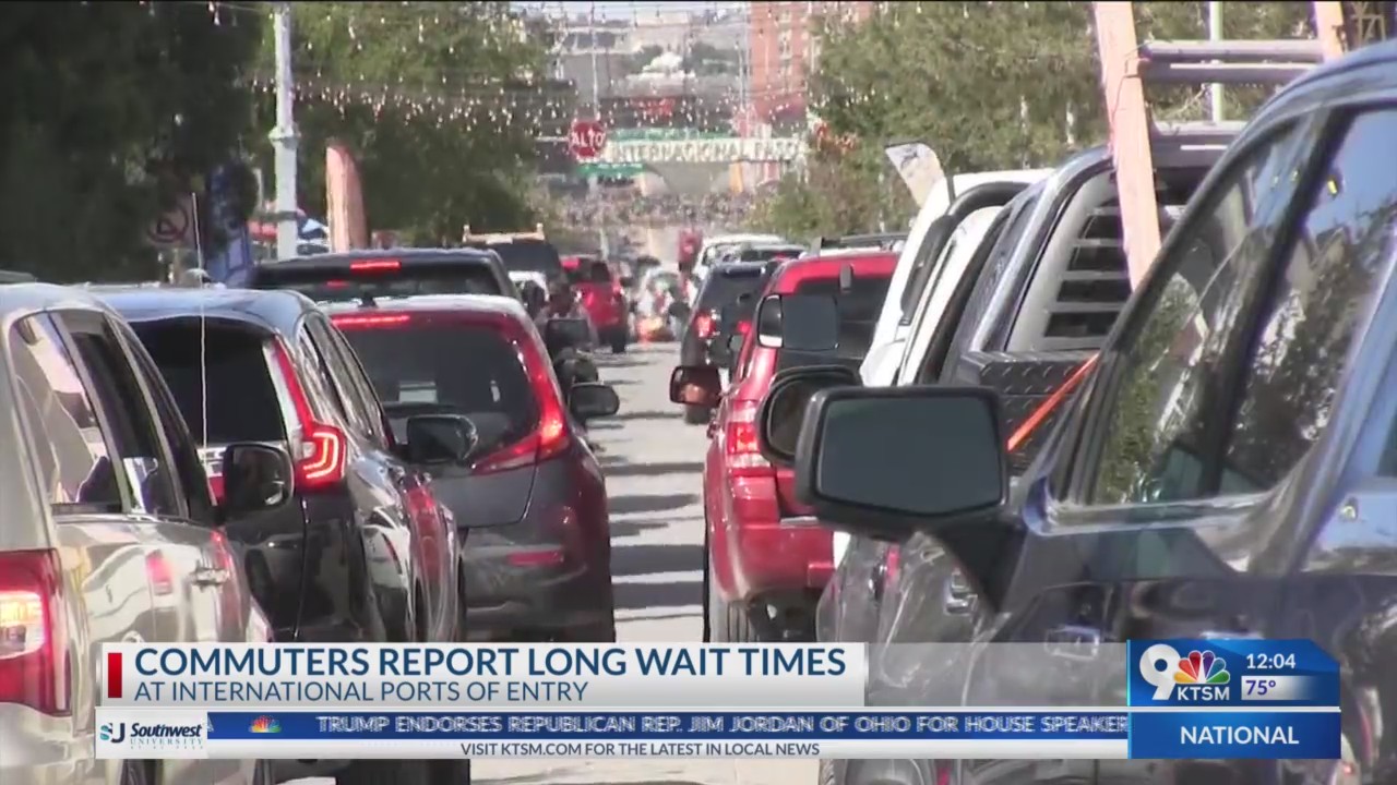 Border wait times more than double the norm in El Paso – BorderReport
