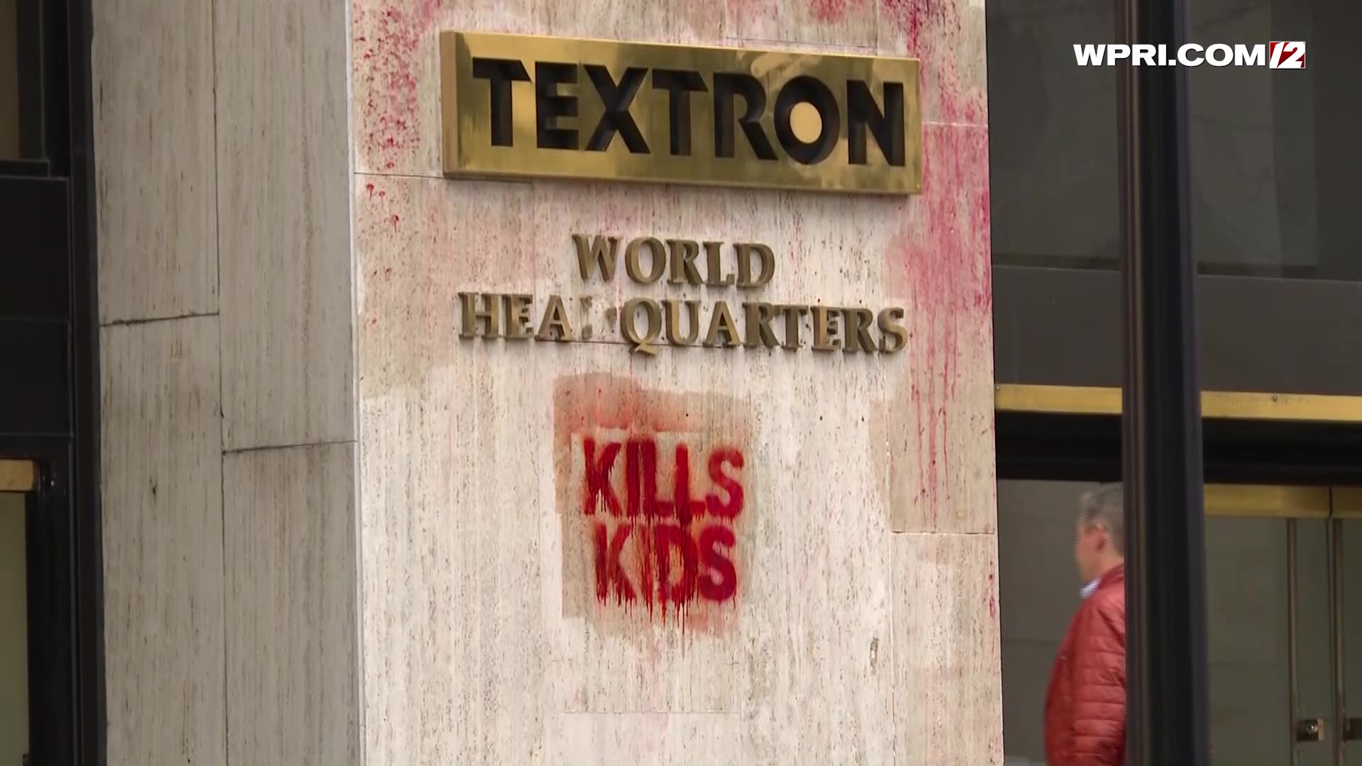 VIDEO NOW: Maj. Lapatin comments on Textron vandalism – WPRI.com