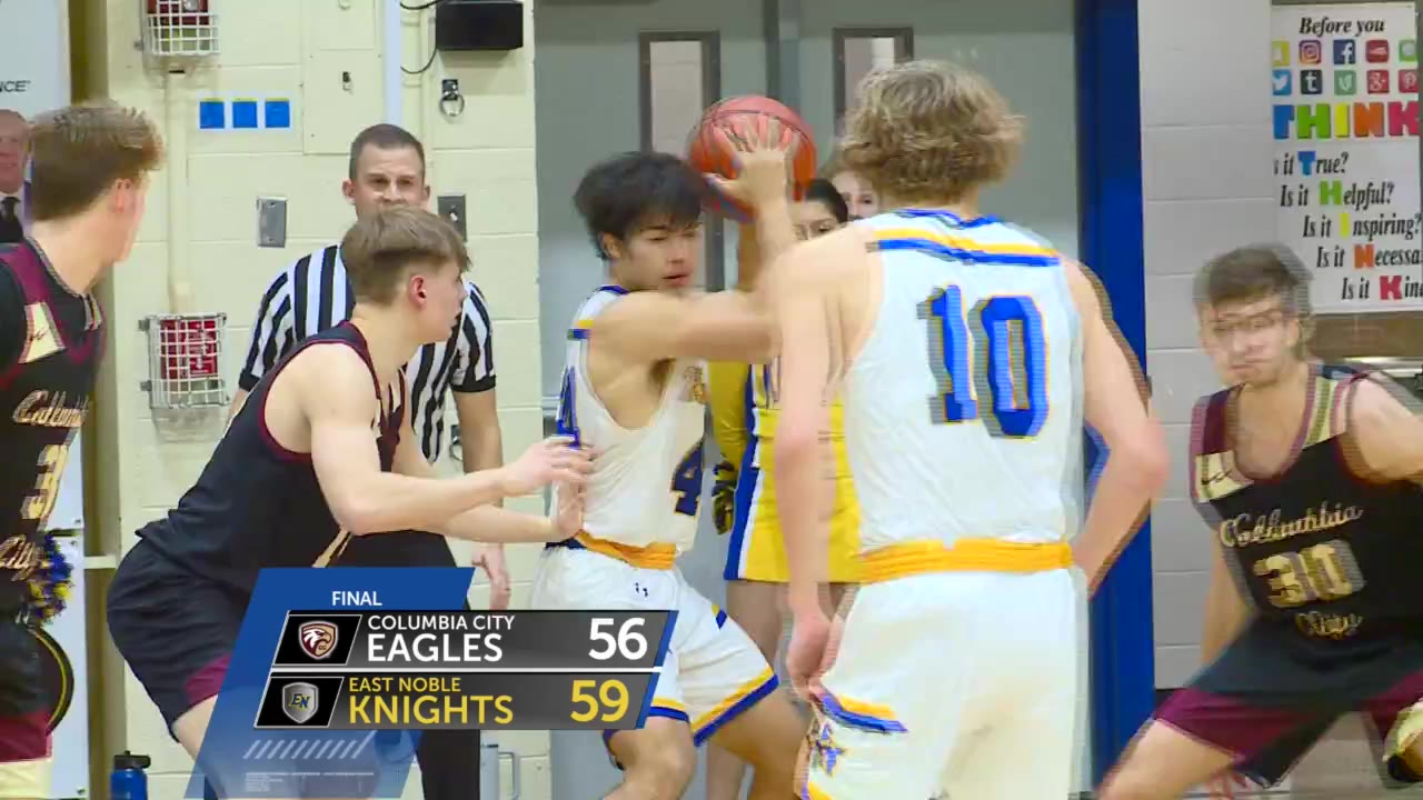 East Noble boys basketball holds off Columbia City in NE8 conference ...