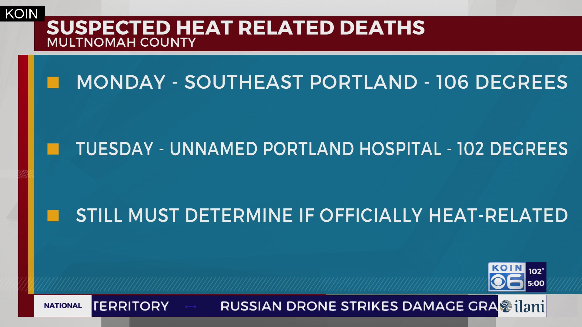 Multnomah County investigates second possible heat-related death in 2 ...