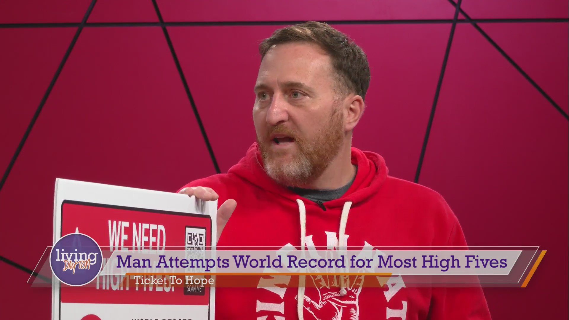 Local Man Attempts to Get the Most High-Fives in 24 Hours – WDTN.com