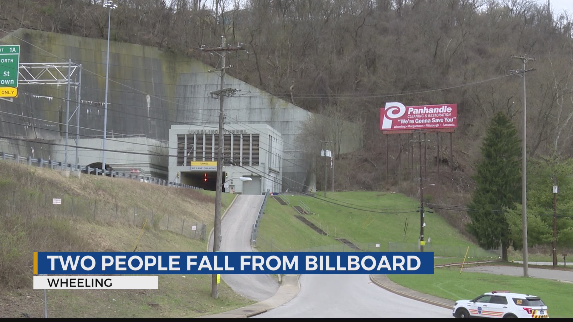 Two people fall from billboard in Wheeling – WTRF