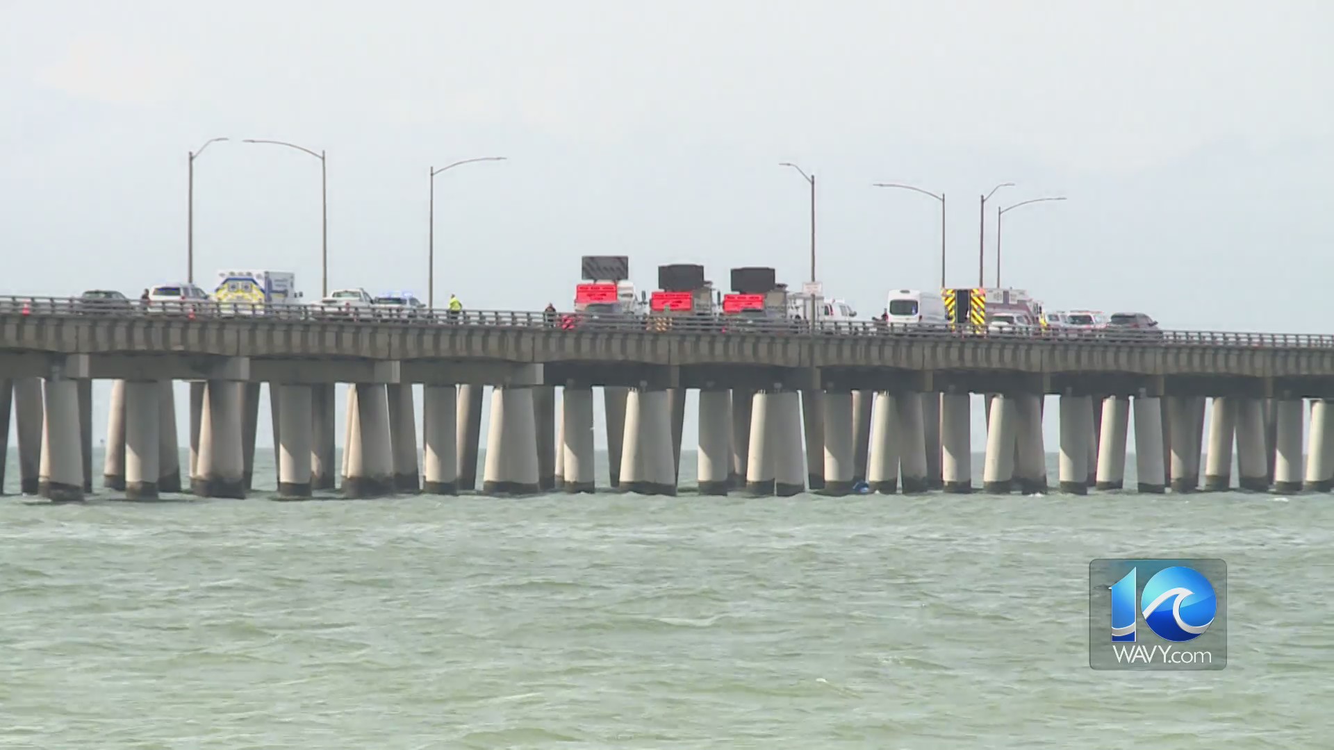 Truck goes off Chesapeake Bay Bridge-Tunnel, crews continue searching for driver – WAVY.com