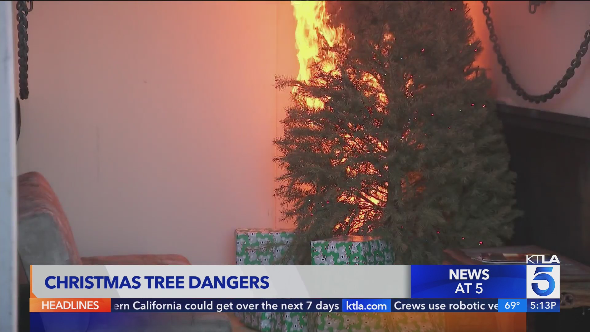 Christmas tree dangers – KTLA