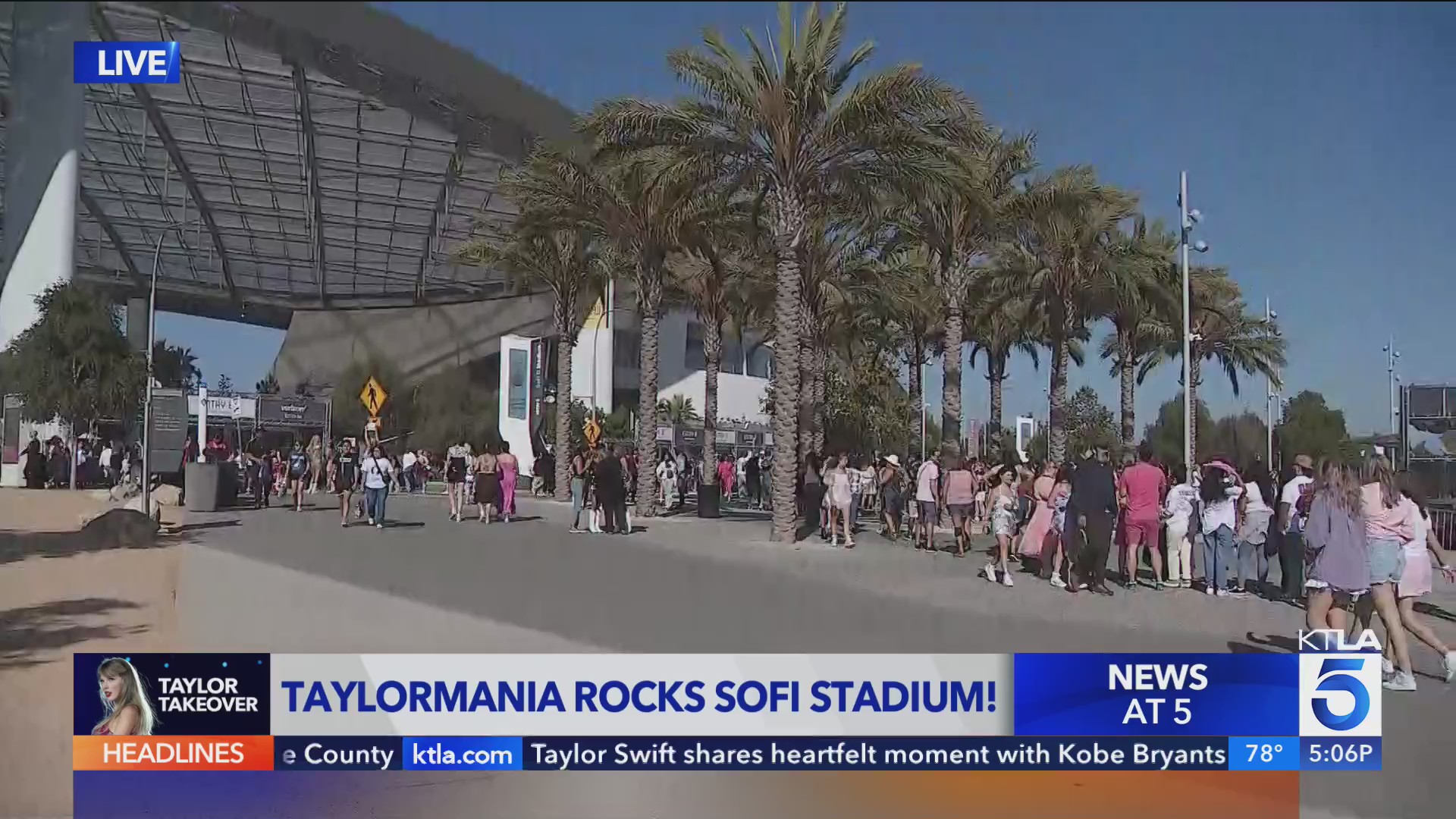 Taylor Swift rocks Sofi Stadium in L.A. for Night 2 – KTLA