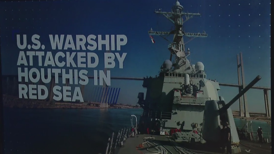 Commercial ships hit by missiles in Red Sea, US warship downs 3 drones ...