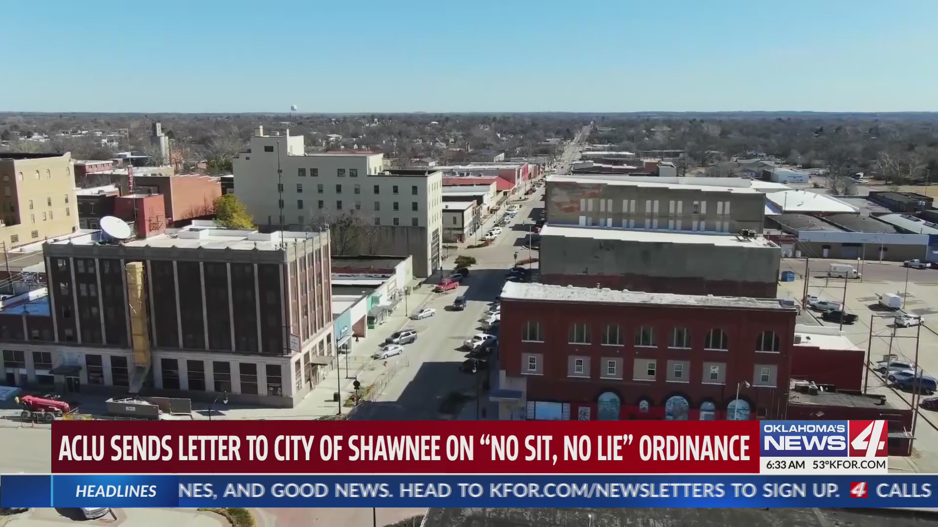 ACLU of Oklahoma sends letter to City of Shawnee on “No Sit, No Lie ...