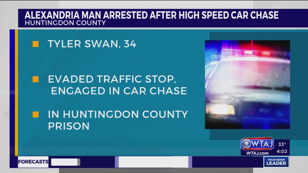 Alexandria man arrested after high-speed chase with police – WTAJ – www ...