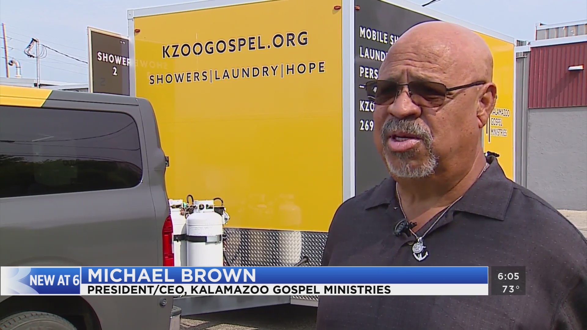 Kalamazoo nonprofit offers mobile showers for homeless – WOODTV.com
