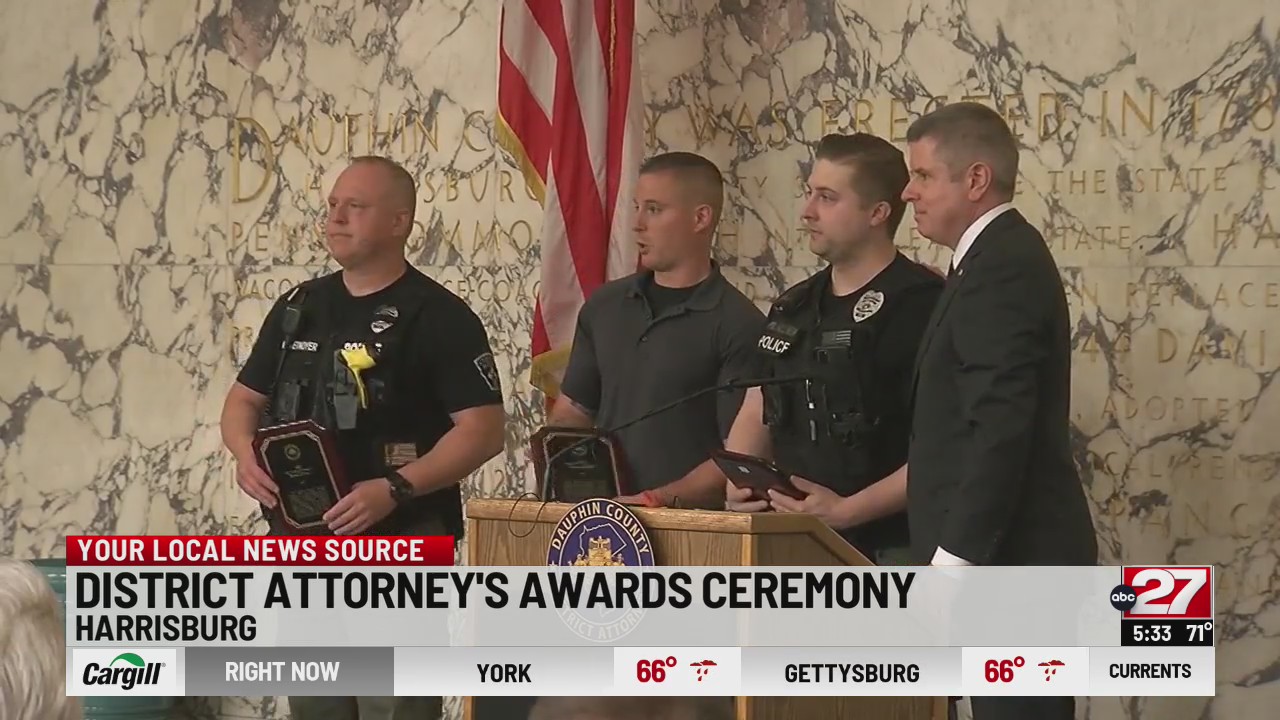Dauphin County law enforcement, first responders receive awards – ABC27