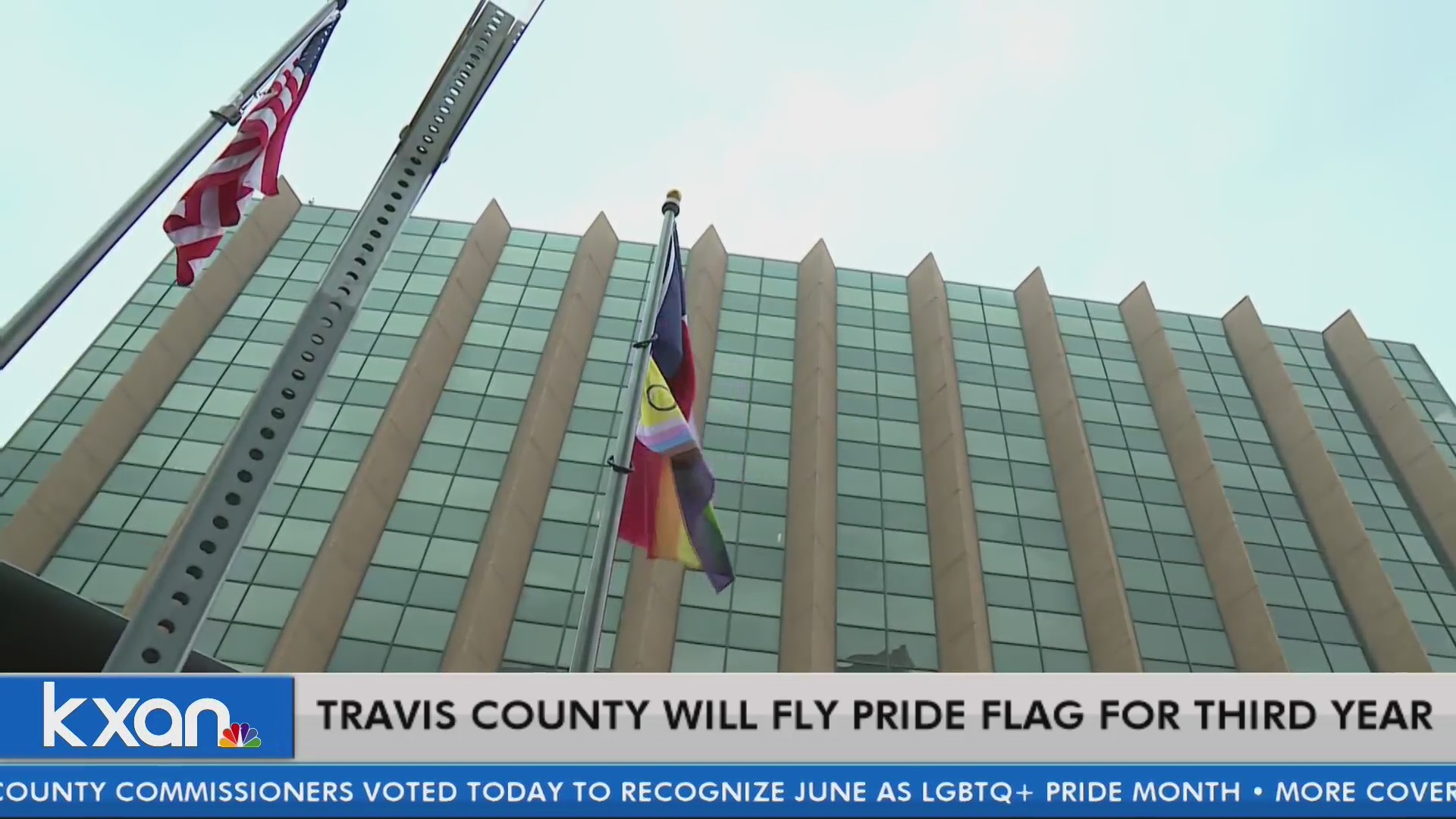 Travis County held event to raise LGBTQ+ Pride flag for third year ...
