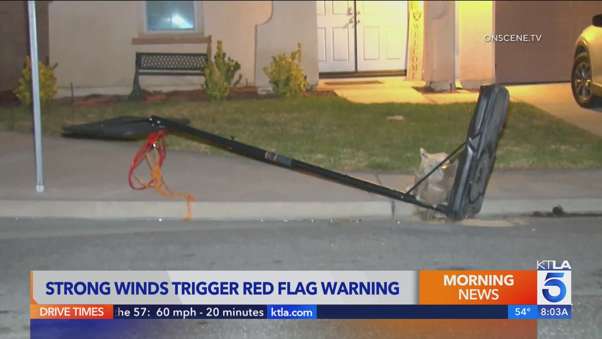 Strong winds trigger Red Flag warnings across Southern California – KTLA