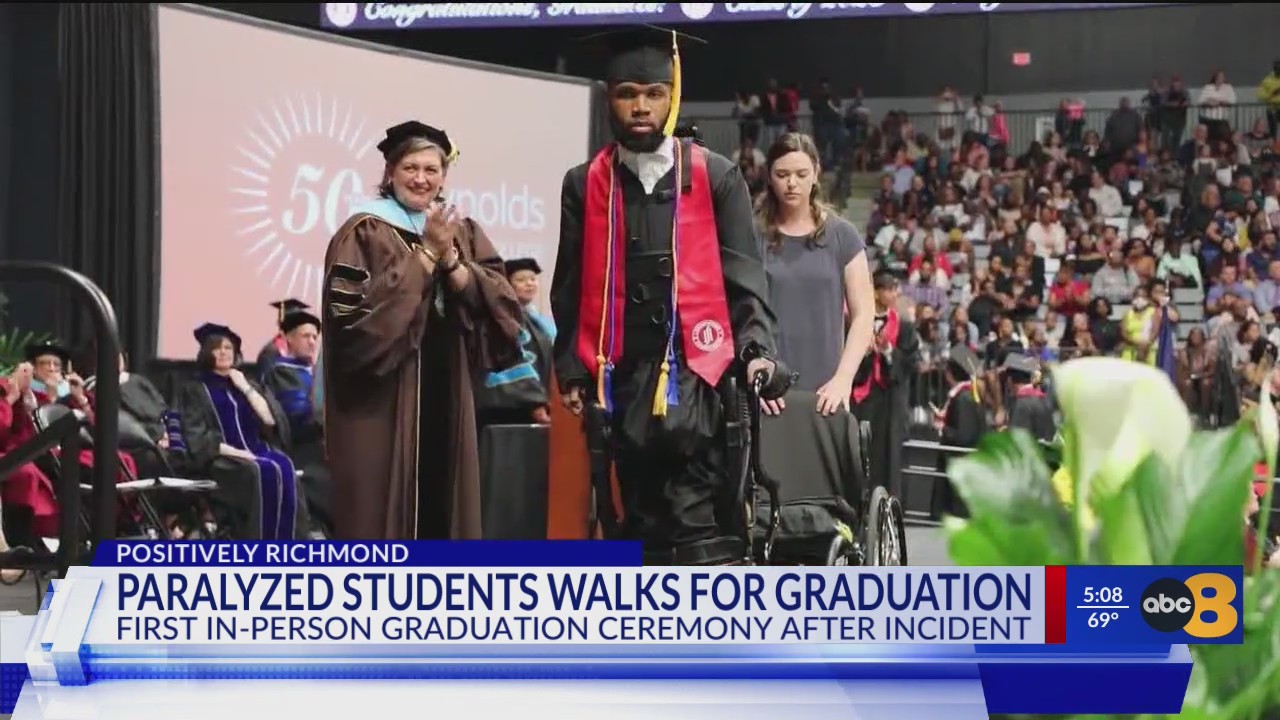 Paralyzed Students Walks For Graduation – WRIC ABC 8News