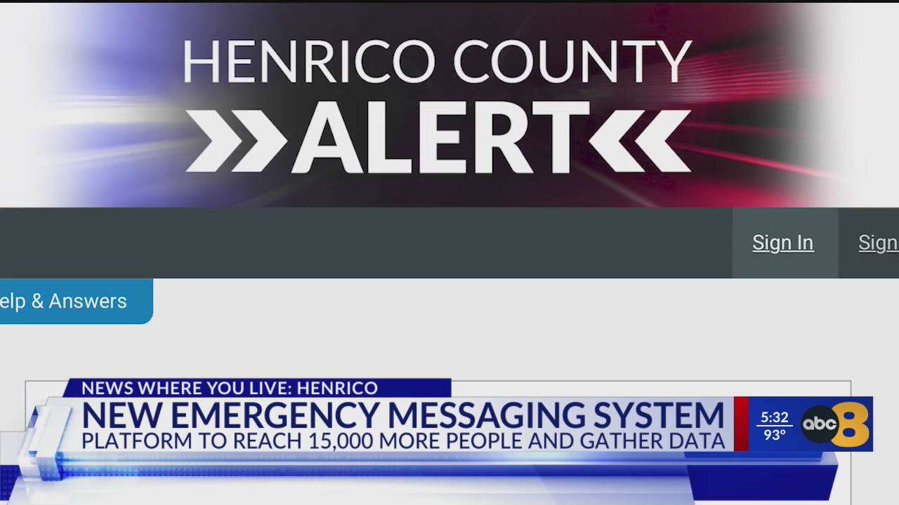 Henrico County switching to new emergency alert system – WRIC ABC 8News