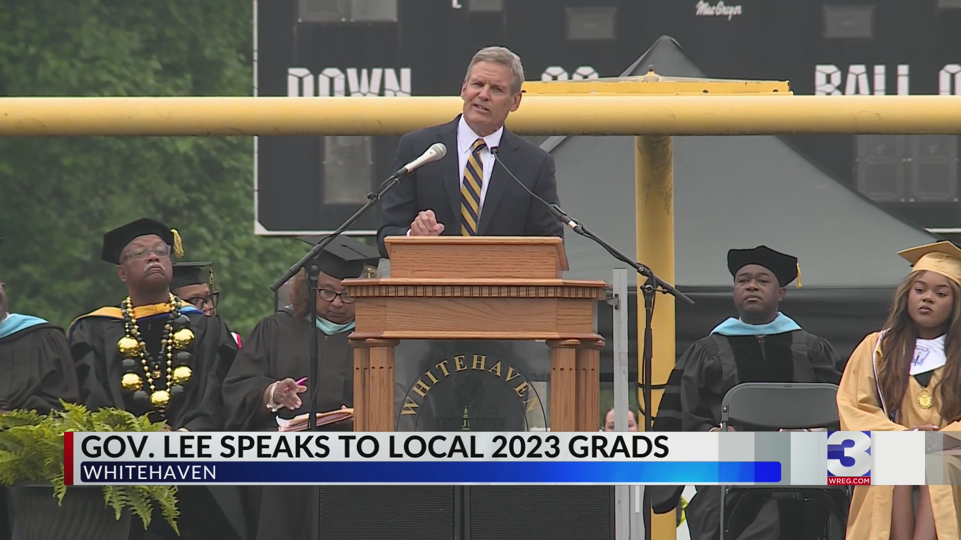 Gov. Lee delivers commencement address at Memphis high school – WREG.com