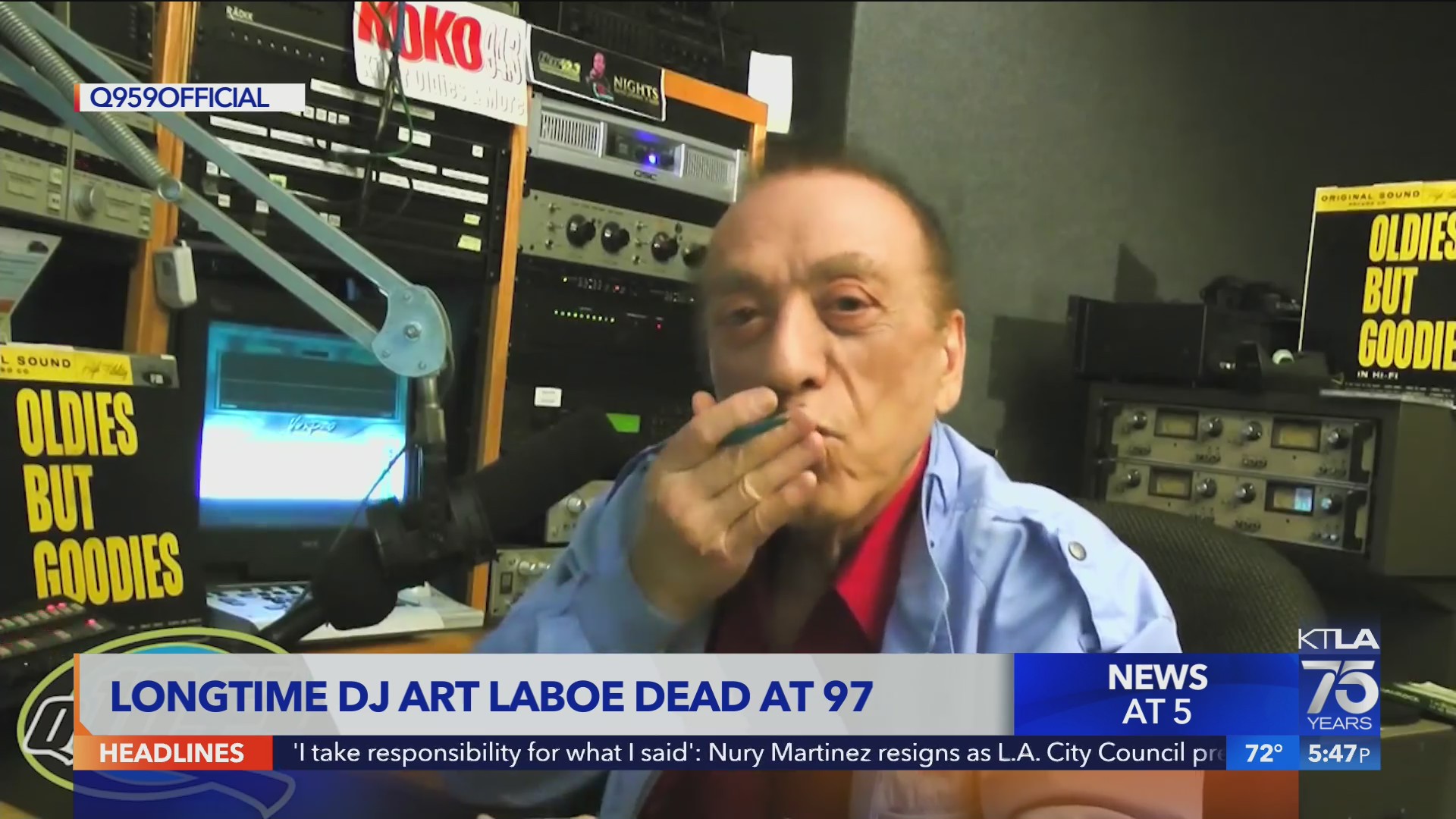 Longtime radio DJ Art Laboe dies at 97 – KTLA