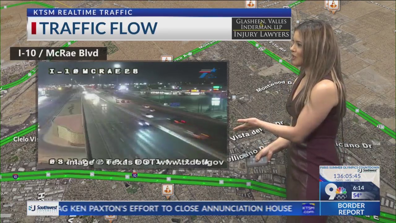 Tuesday traffic flow with Jasmine Perry – KTSM 9 News