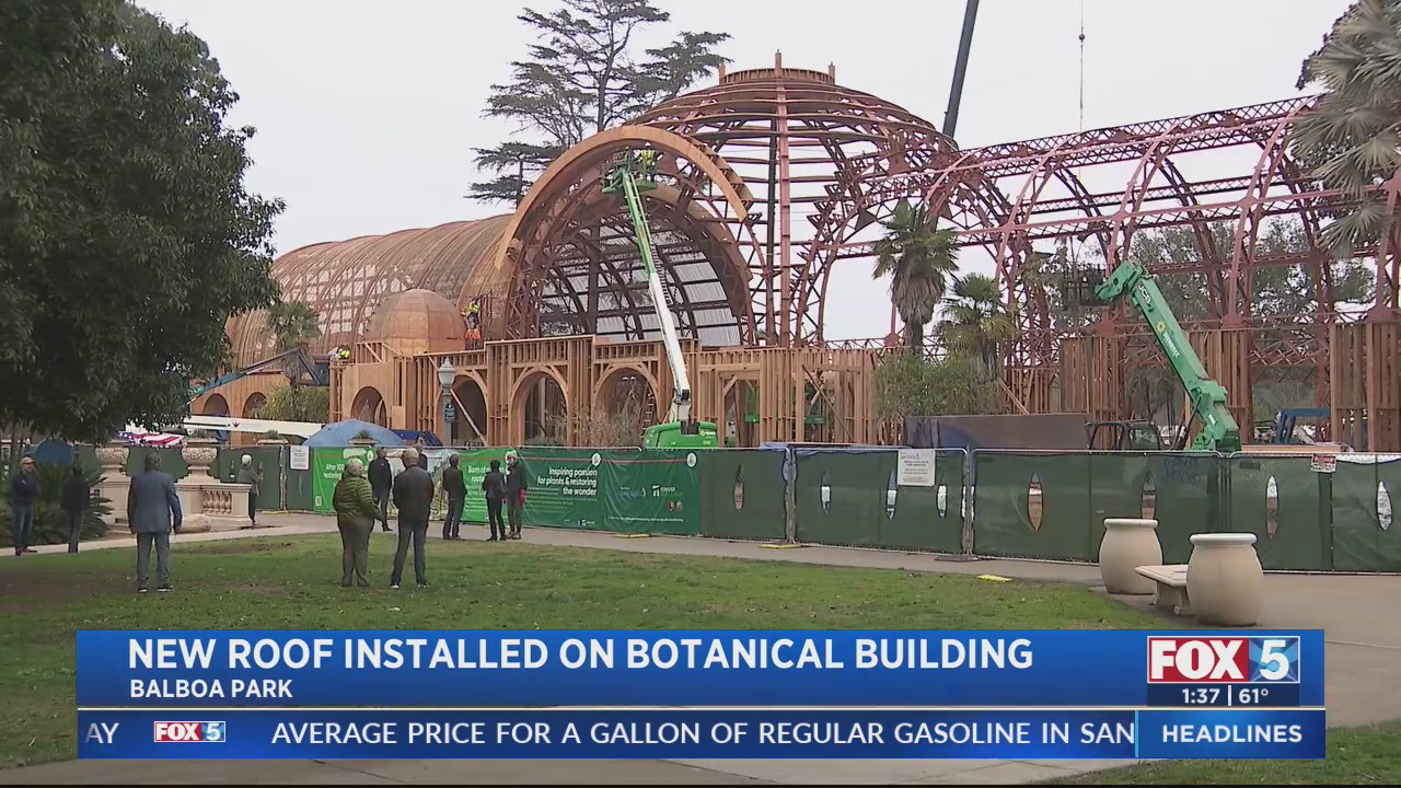 New Roof Installed On Botanical Building – FOX 5 San Diego & KUSI News