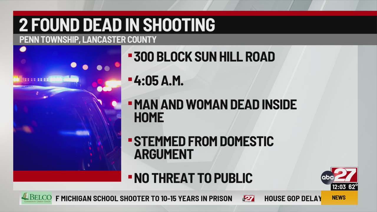 Two dead after morning shooting in Lancaster County – ABC27