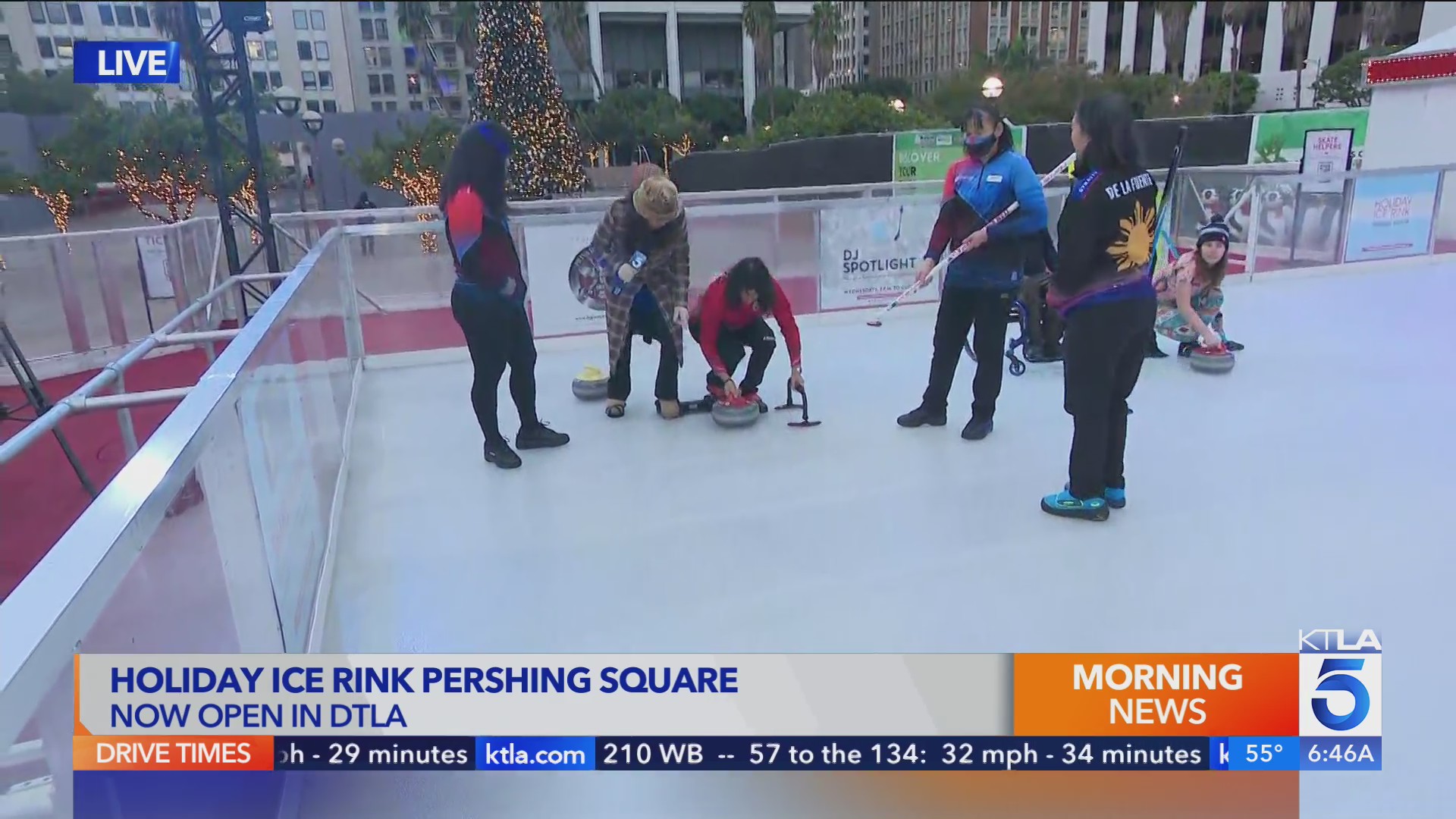 Holiday Ice Rink at Pershing Square (6 a.m.) – KTLA