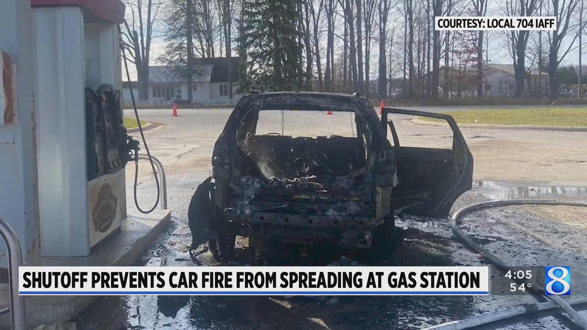 Emergency shutoff prevents car fire from spreading at gas station ...