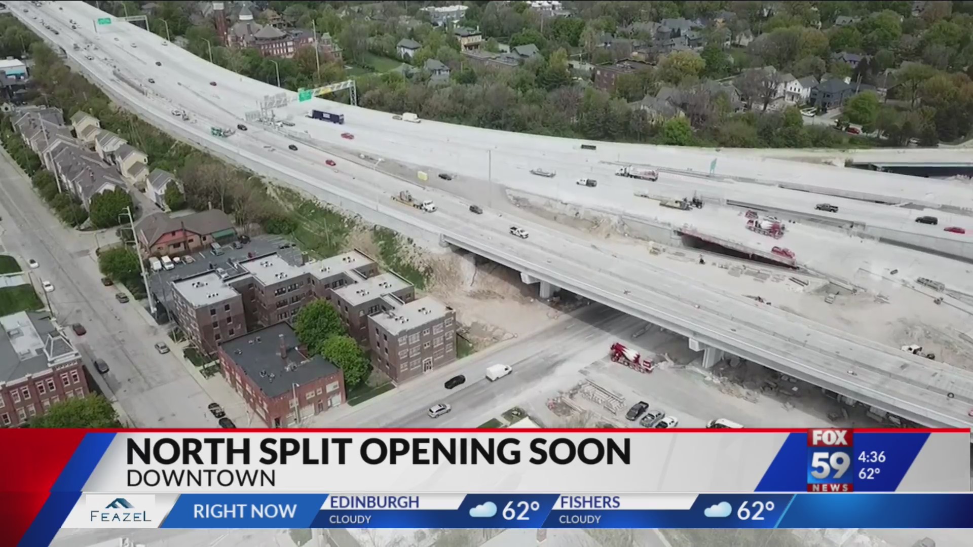 I-65 North Split begins reopening this weekend – Fox 59