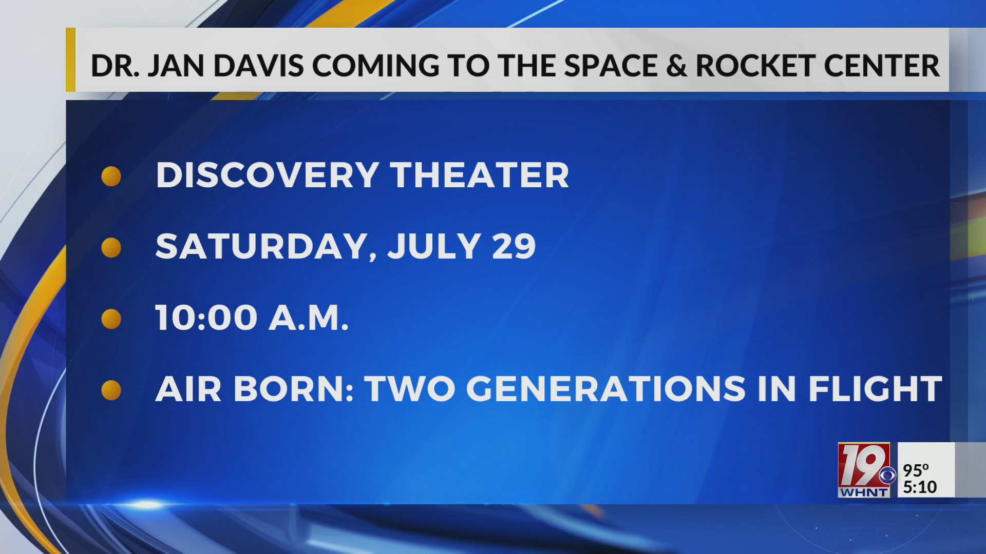 Dr. Jan Davis Coming To The Space And Rocket Center | July 26, 2023 ...