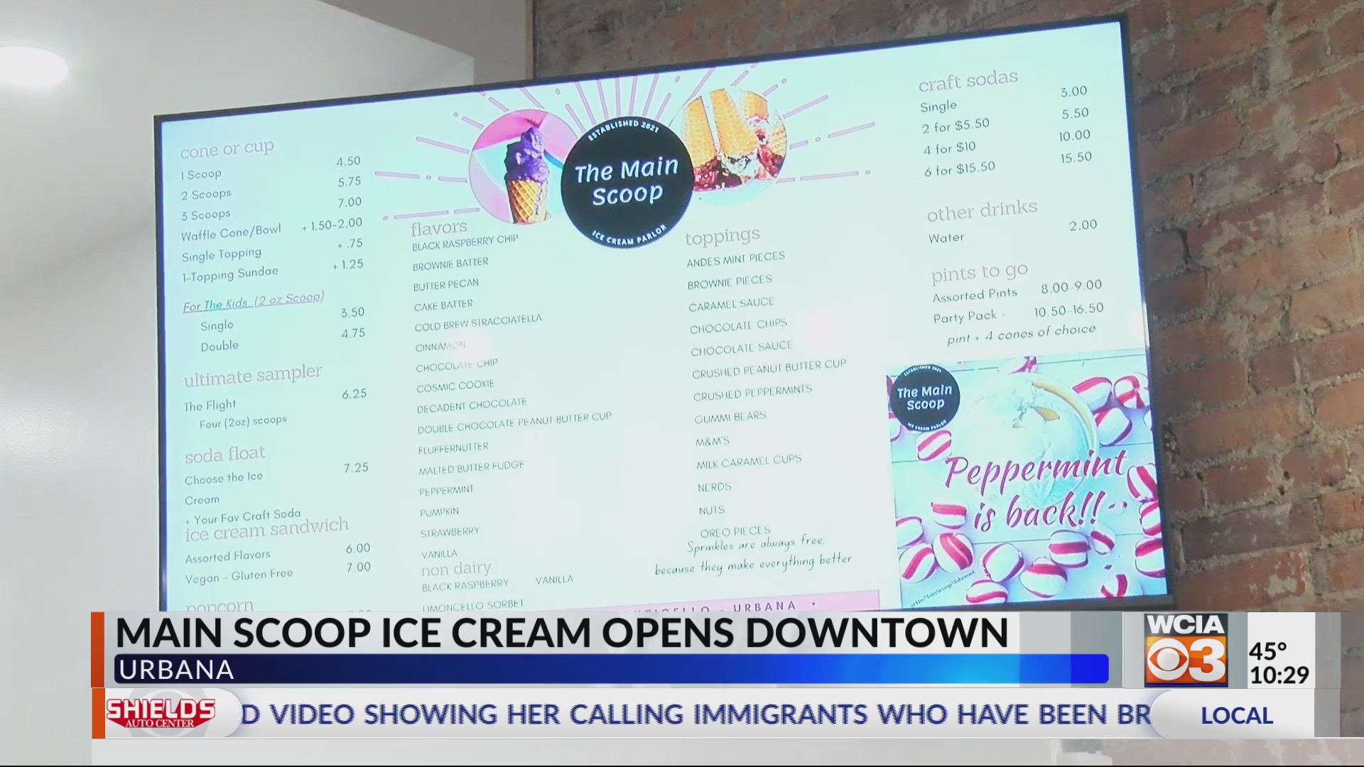 The Main Scoop Ice Cream store opens third location in Urbana – WCIA.com