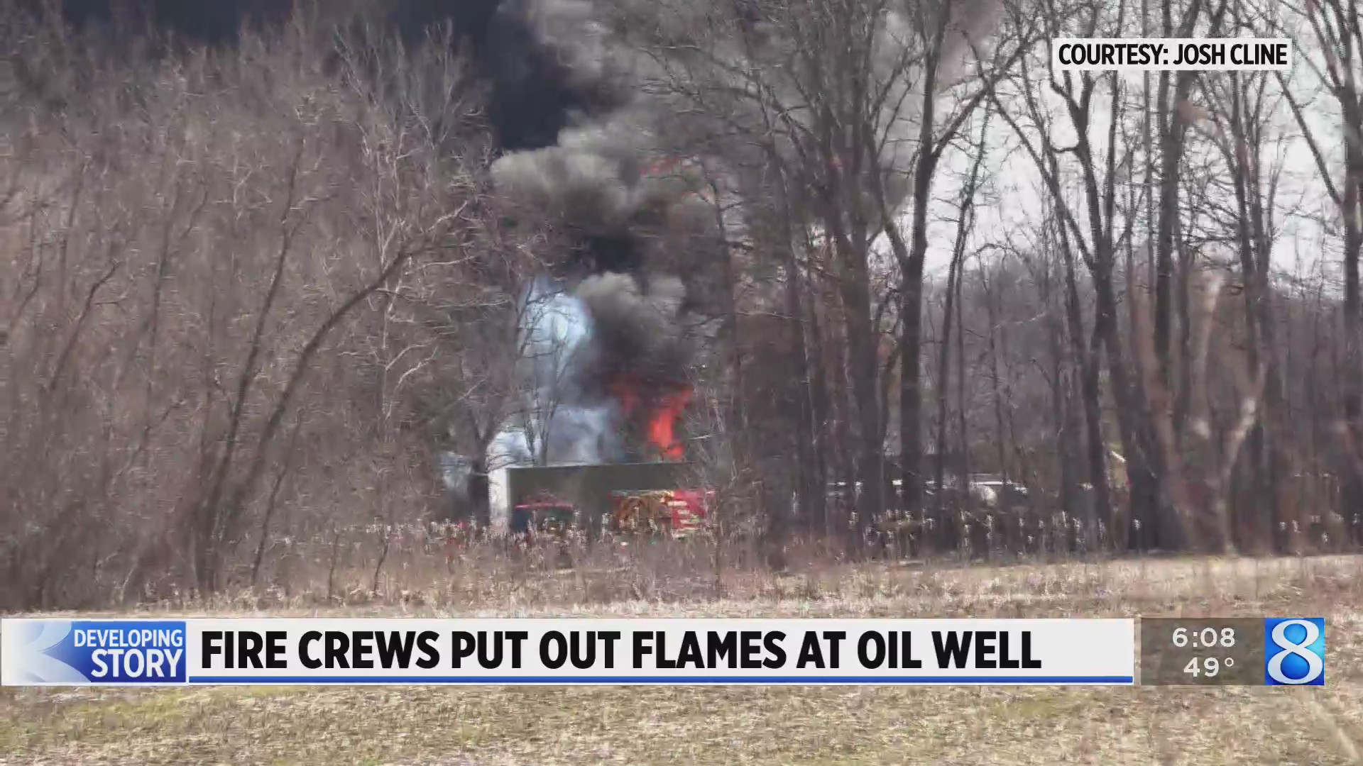 Large smoke plume caused by crude oil fire south of Wayland – WOODTV.com