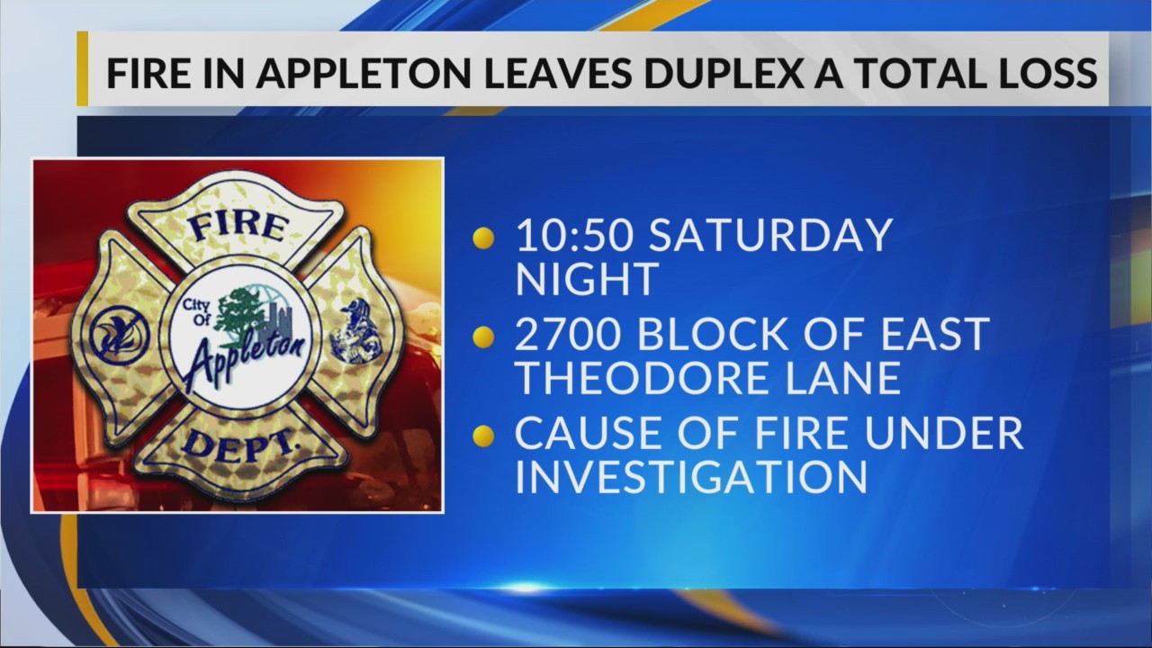 Appleton duplex deemed inhabitable after fire causes $175K in damages ...