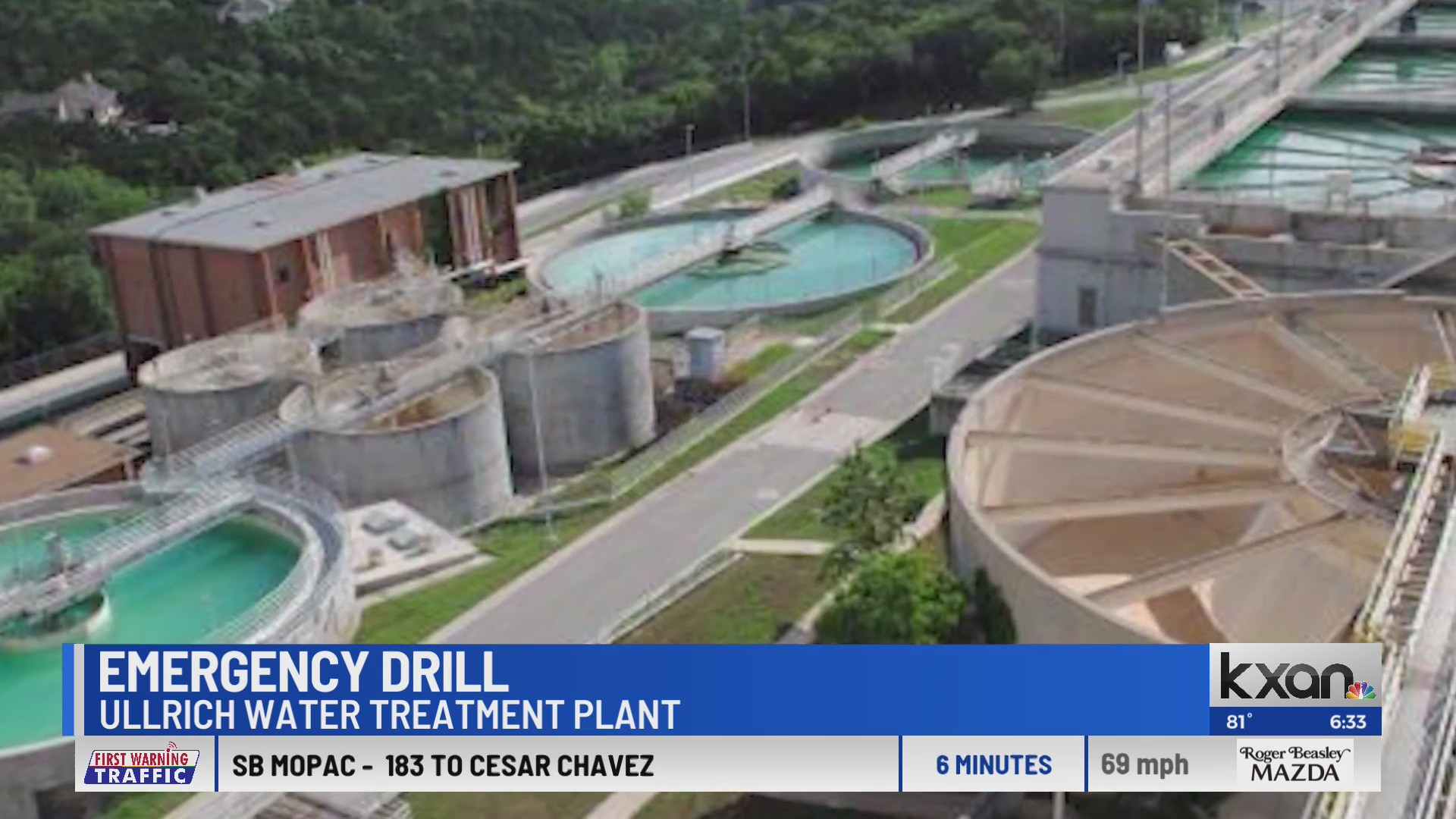 Emergency drill underway at Austin Water treatment plant – KXAN Austin