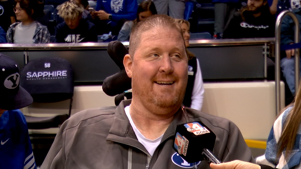 Shawn Bradley returns to BYU three years after bike accident – ABC4 Utah