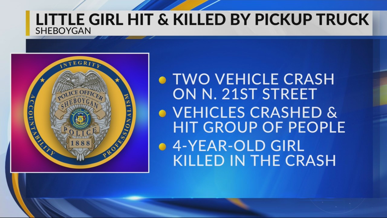 4-year-old dies after two-vehicle crash collides with group of ...