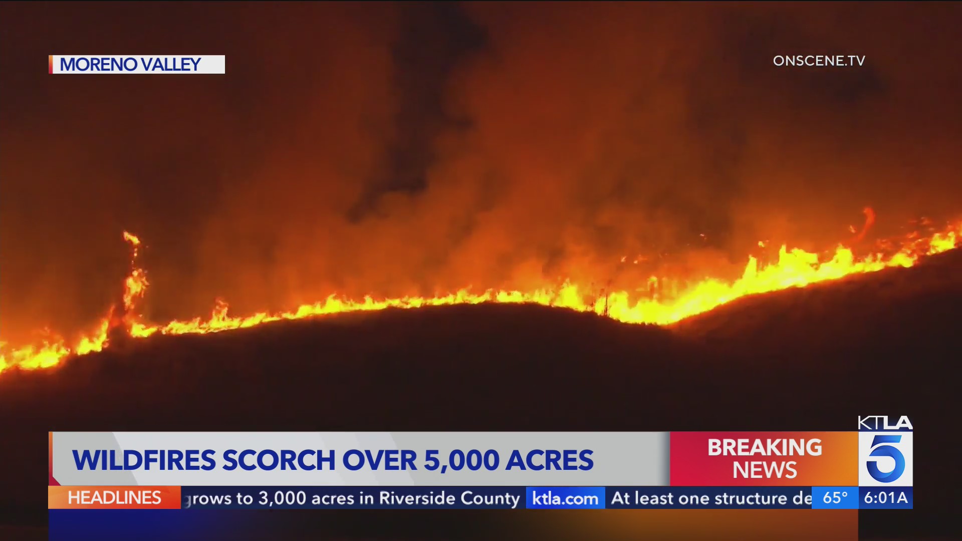 Massive wildfire grows to 4,500 acres in Riverside County – KTLA
