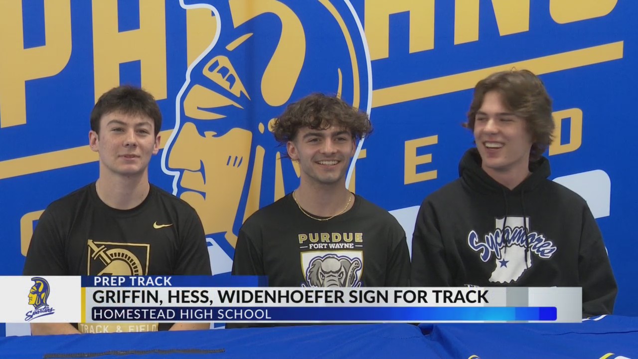 Homestead’s Eli Griffin, Tyler Hess, and Ethan Widenhoefer sign for ...