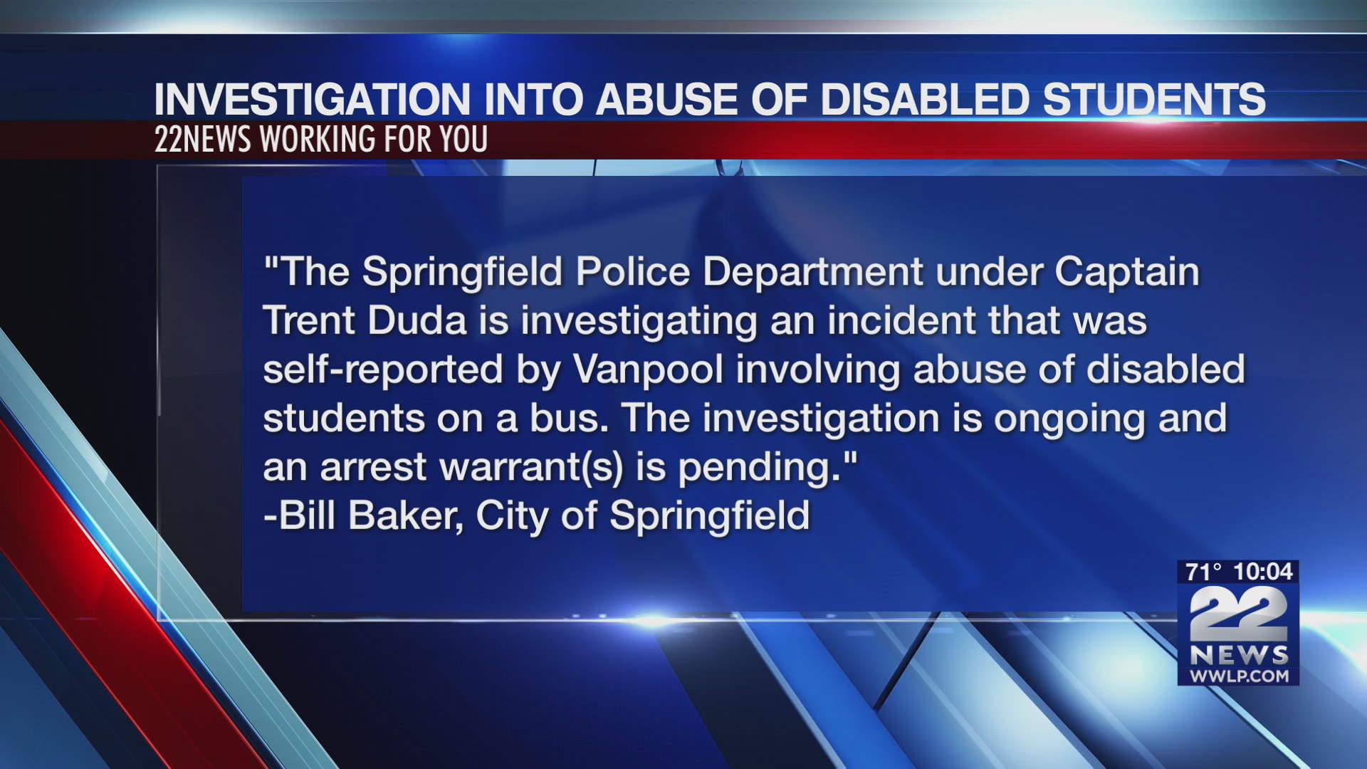 Springfield Police investigating reports of student abuse on school bus – WWLP