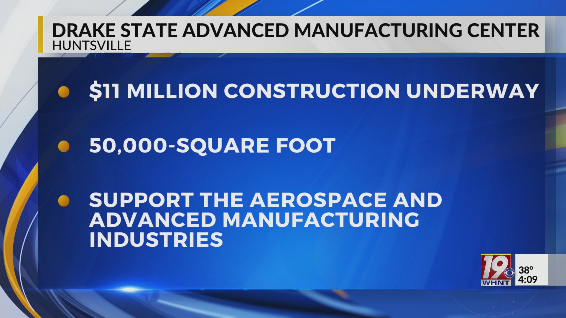 Construction Underway For Drake State Manufacturing Center – WHNT.com