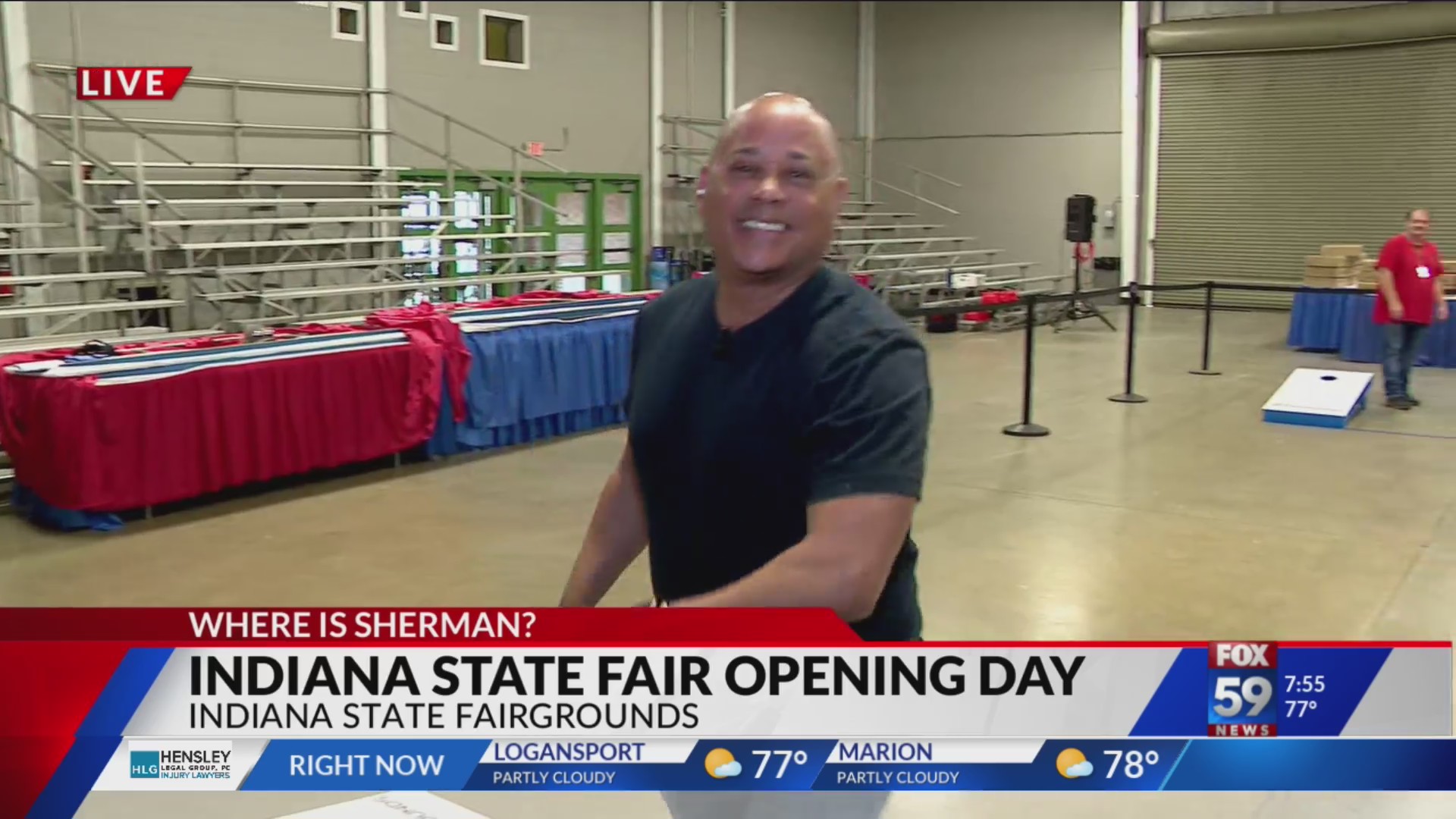 Where’s Sherman: Indiana State Fair Cornhole Tournament – Fox 59